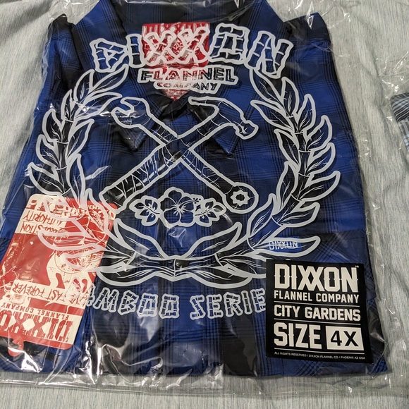 DIXXON | Shirts | Dixxon City Gardens Blue Plaid Flannel | Poshmark